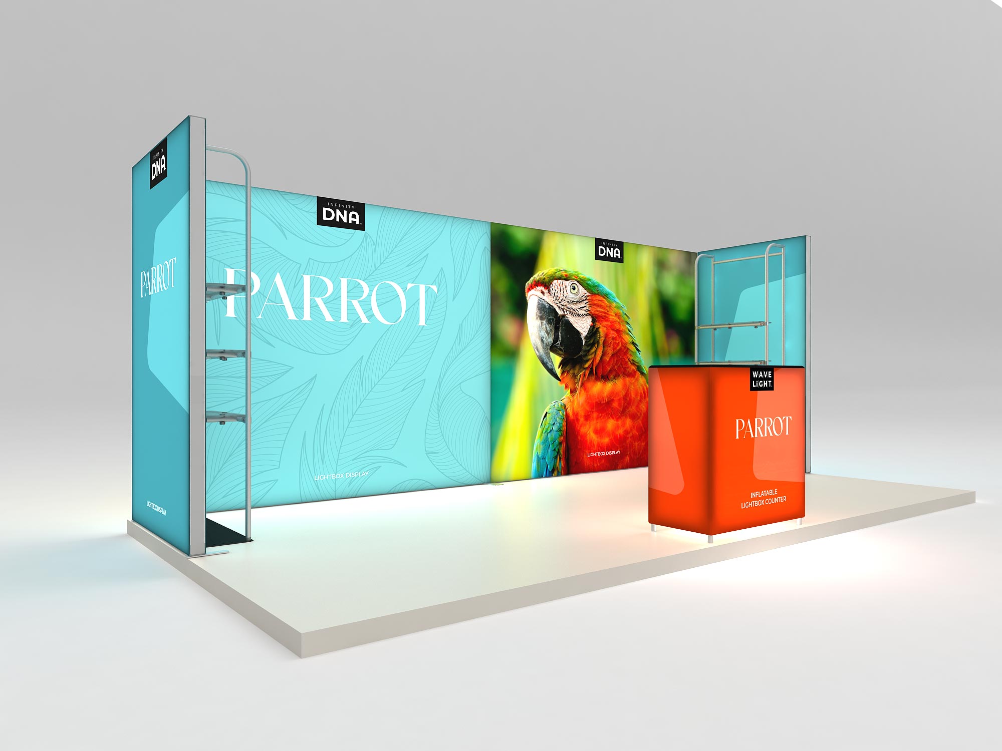 PARROT 10x20 Inline Display Kit – Trade Show Displays, Exhibits & Booth ...